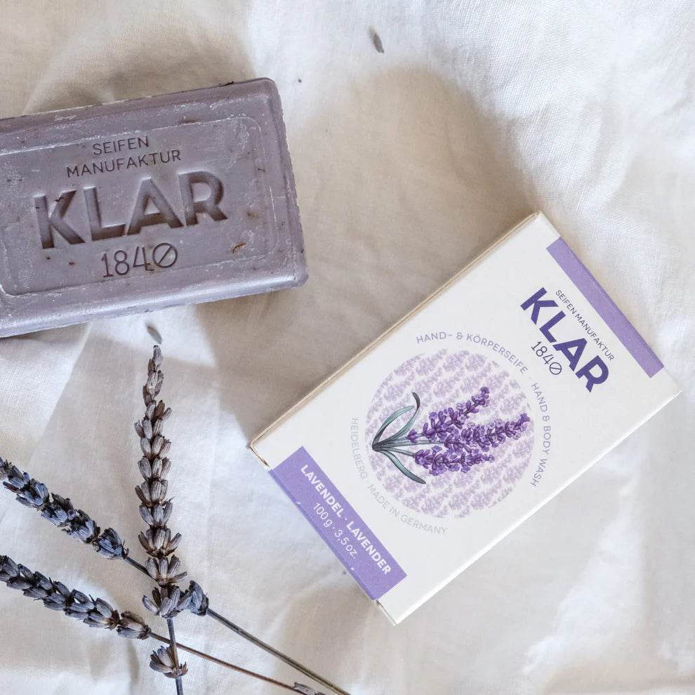 Klar's Lavender Soap 100g – Calming Floral Cleanse – Best Brushes