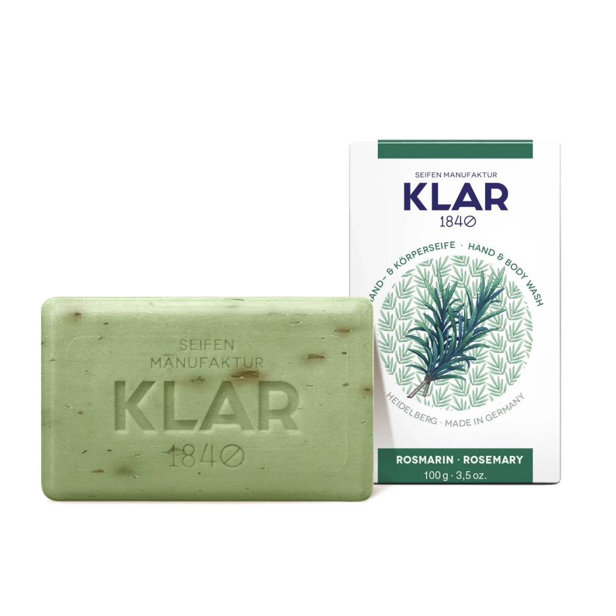Klar's Rosemary Soap 100g – Energizing Herbal Cleanse – Best Brushes